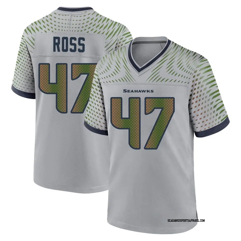 Game Gray Men's Josh Ross Seattle Seahawks Wolf 2025 Rivalries ...
