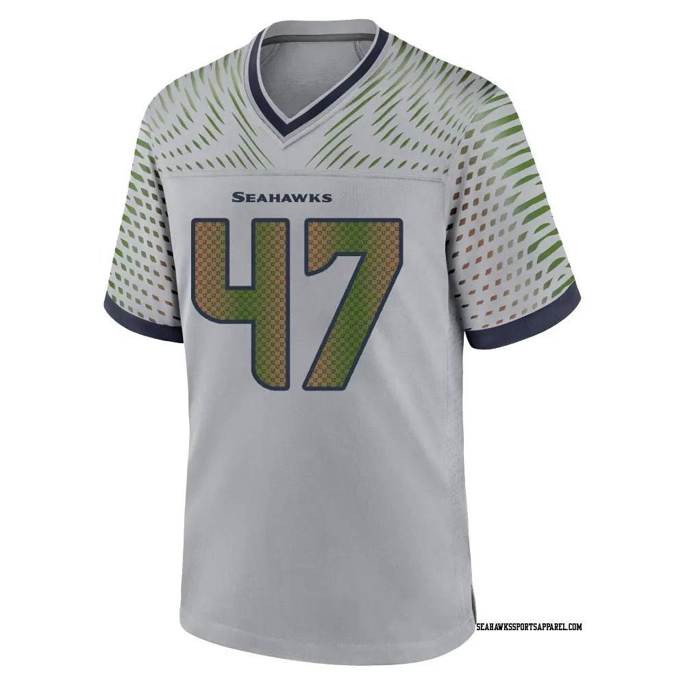Game Gray Men's Josh Ross Seattle Seahawks Wolf 2025 Rivalries ...