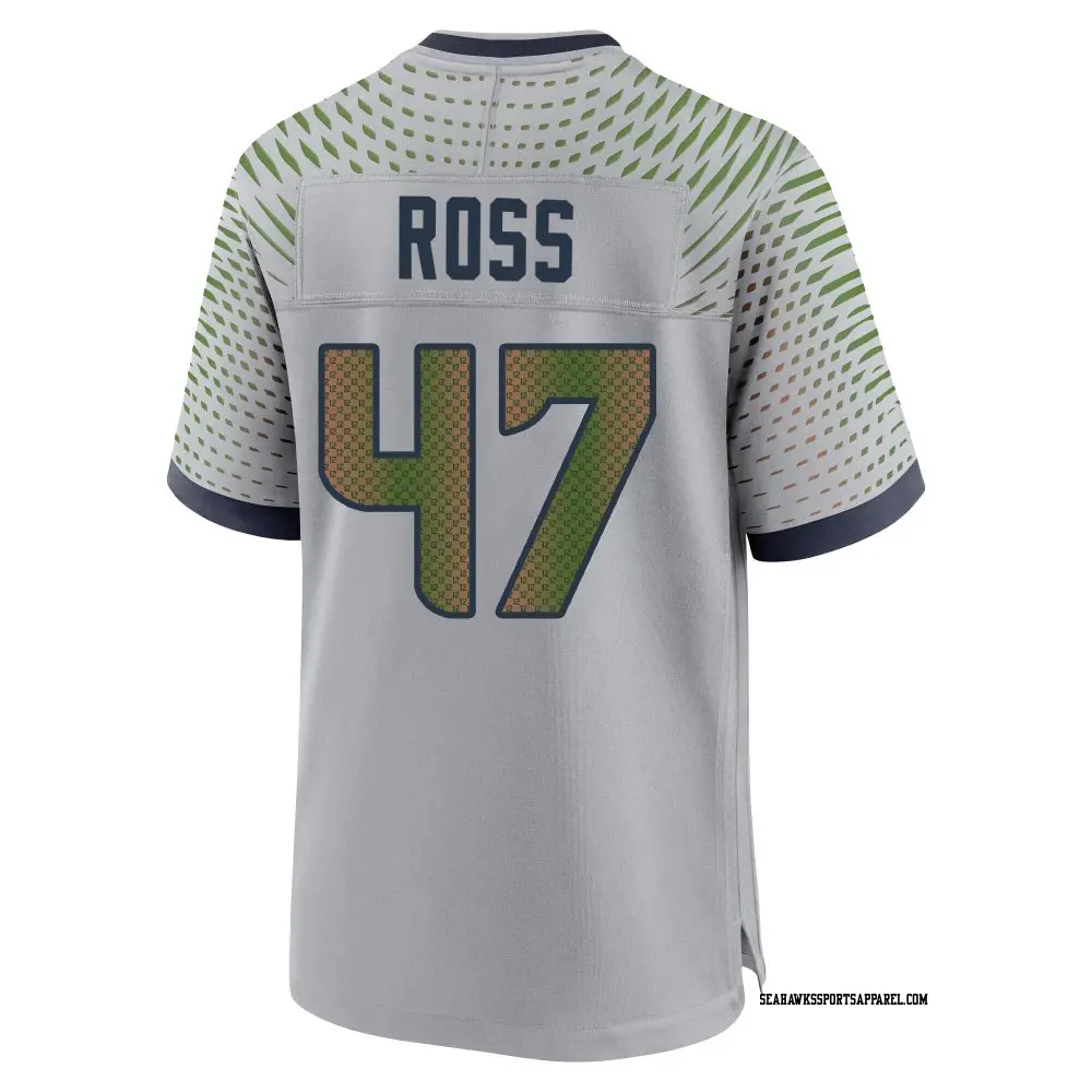 Game Gray Men's Josh Ross Seattle Seahawks Wolf 2025 Rivalries ...