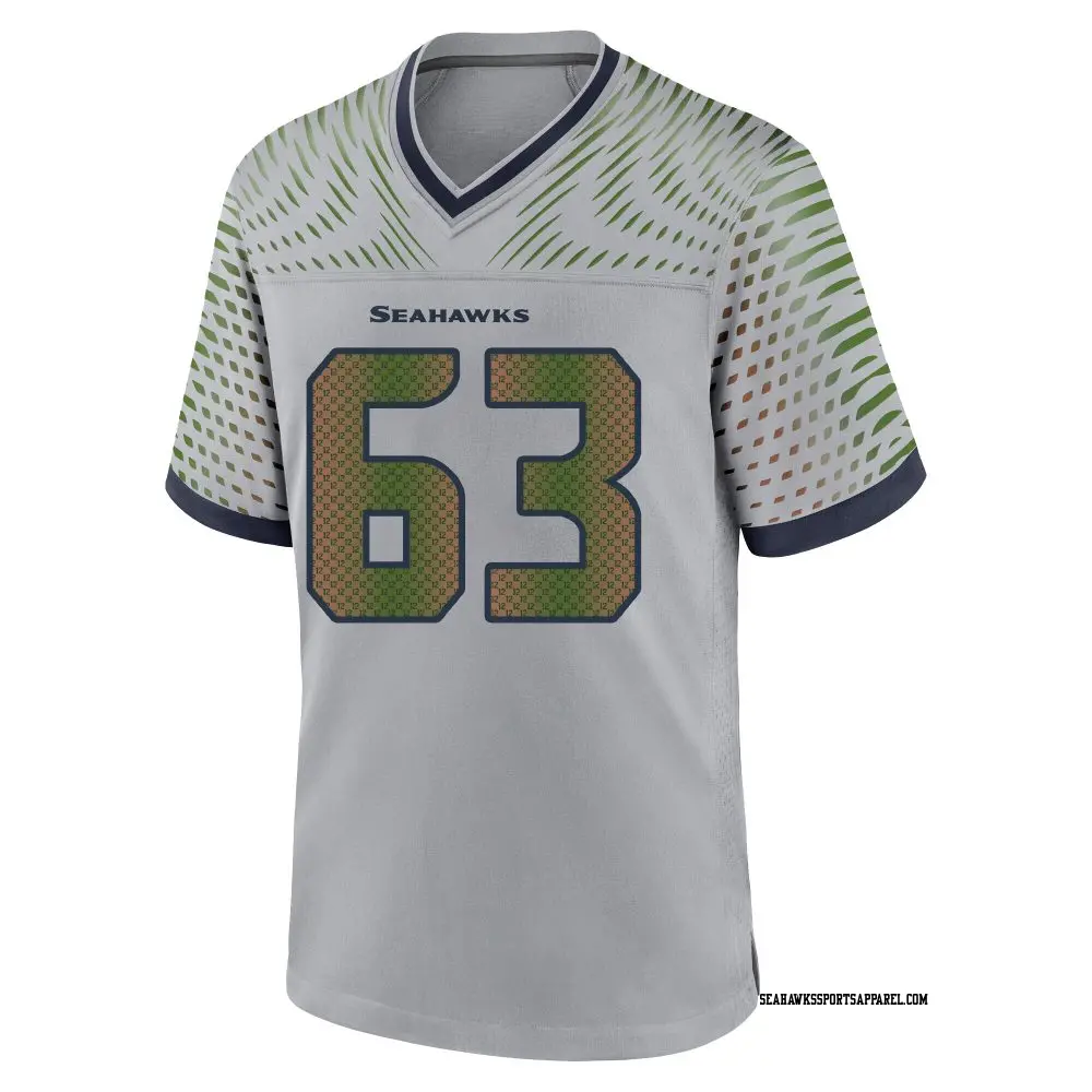 Game Gray Men's Sataoa Laumea Seattle Seahawks Wolf 2025 Rivalries ...