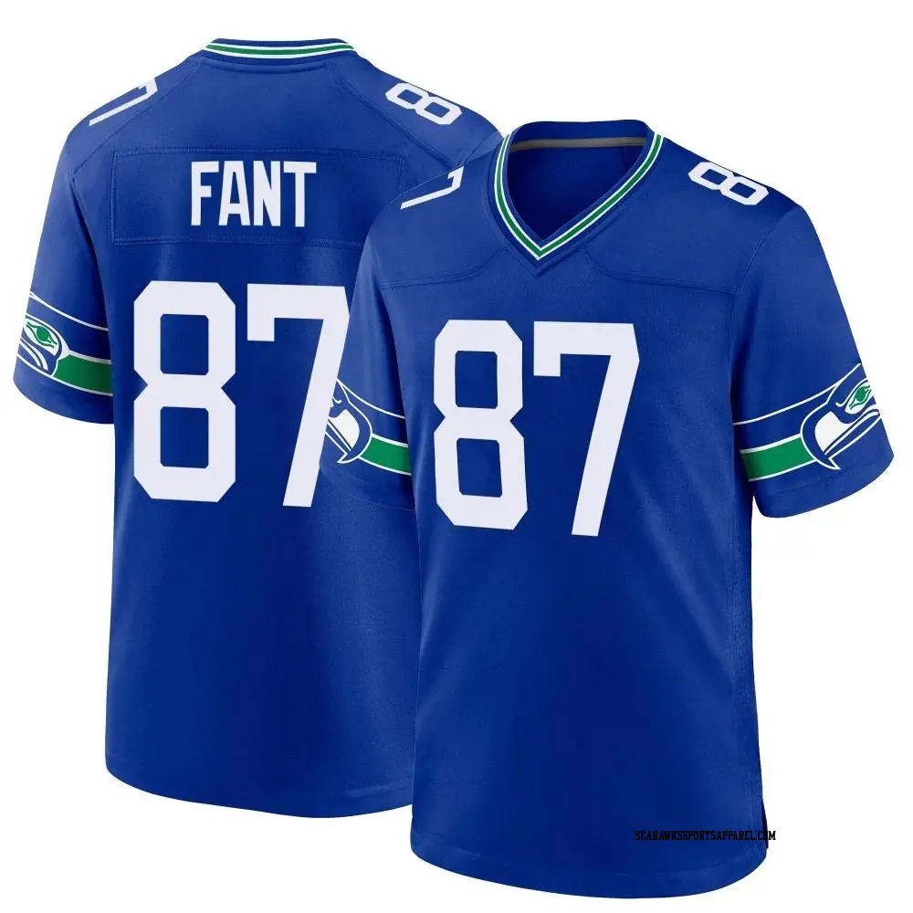 Game Royal Youth Noah Fant Seattle Seahawks Throwback Jersey - Seahawks ...