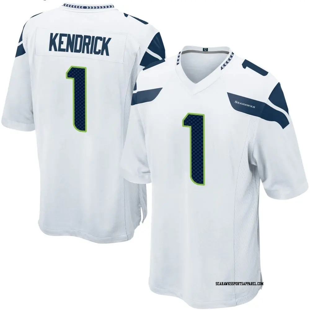 Game White Men's Derion Kendrick Seattle Seahawks Jersey - Seahawks Store