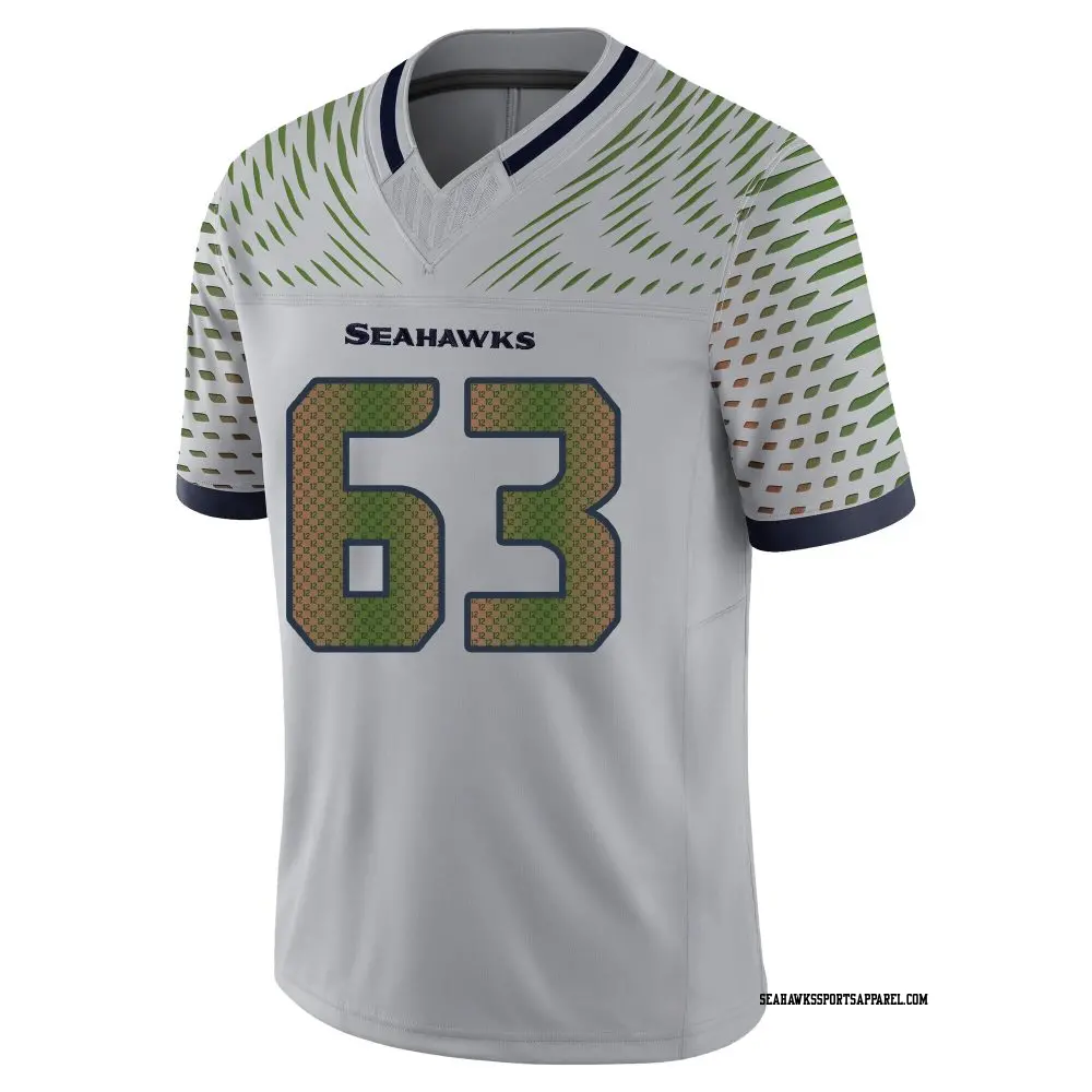 Limited Gray Men's Sataoa Laumea Seattle Seahawks Wolf 2025 Rivalries ...