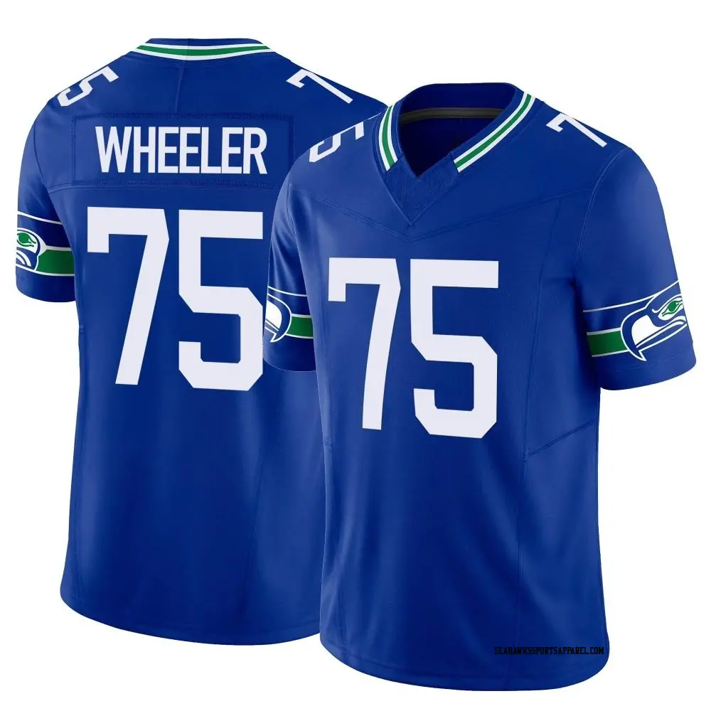 Limited Royal Men's Chad Wheeler Seattle Seahawks Throwback Vapor F.U.S ...